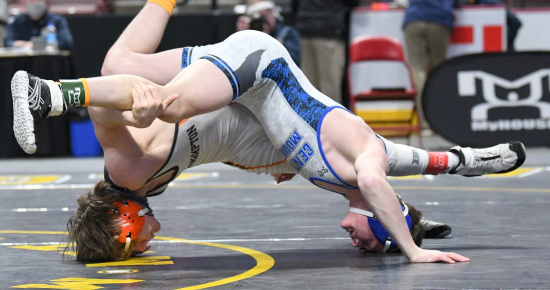 Central Mountain freshman Luke Simcox finishes sixth at 126 pounds in ...